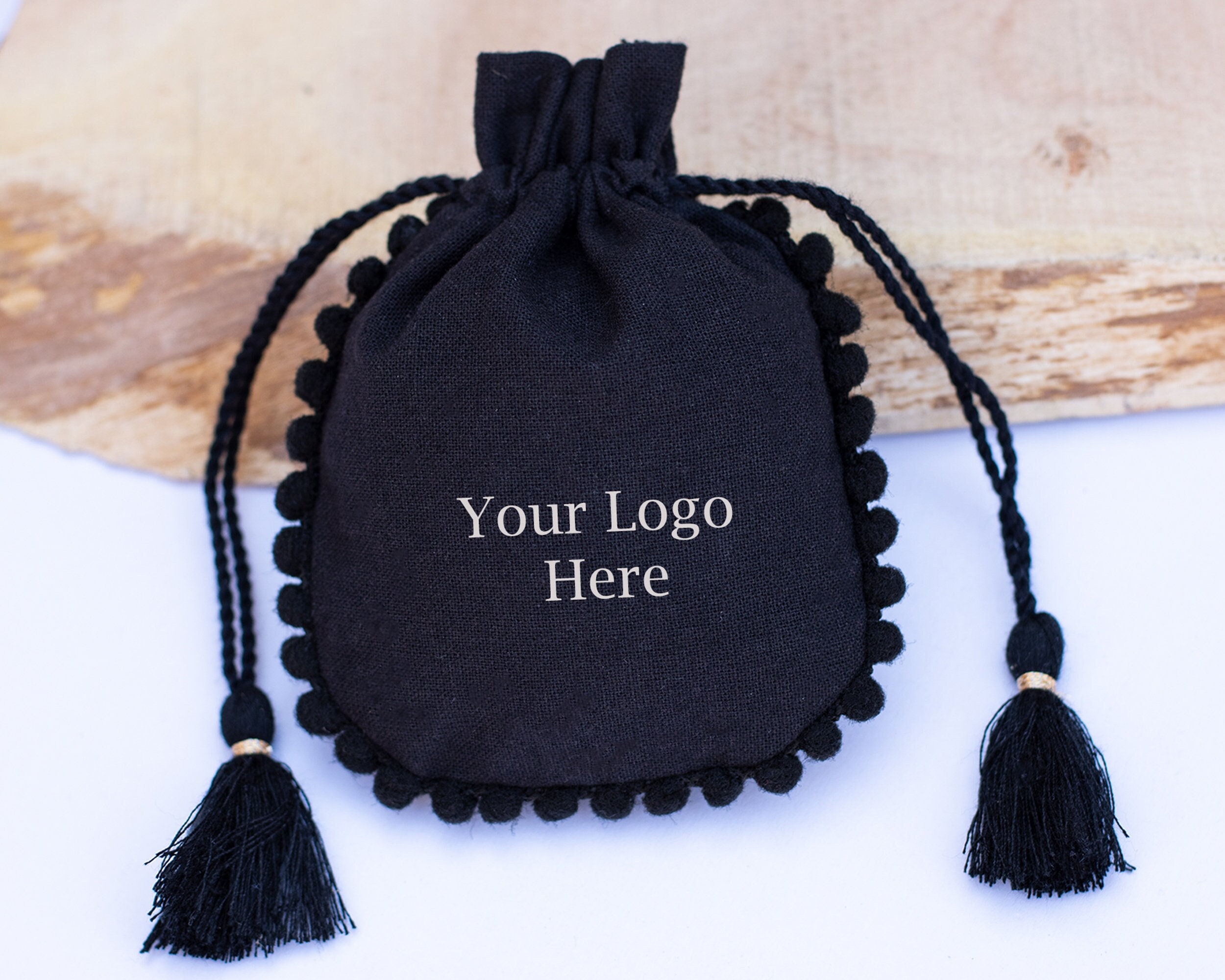 100 Personalized Jewelry Packaging Pouch Custom Logo Print Eco - Etsy
