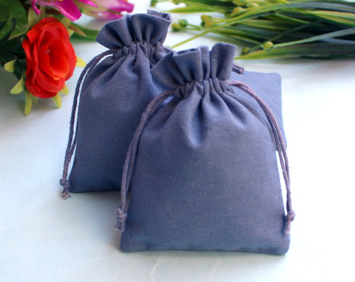 100 Cotton Drawstring Bag Personalized Logo Wedding Favor | Etsy