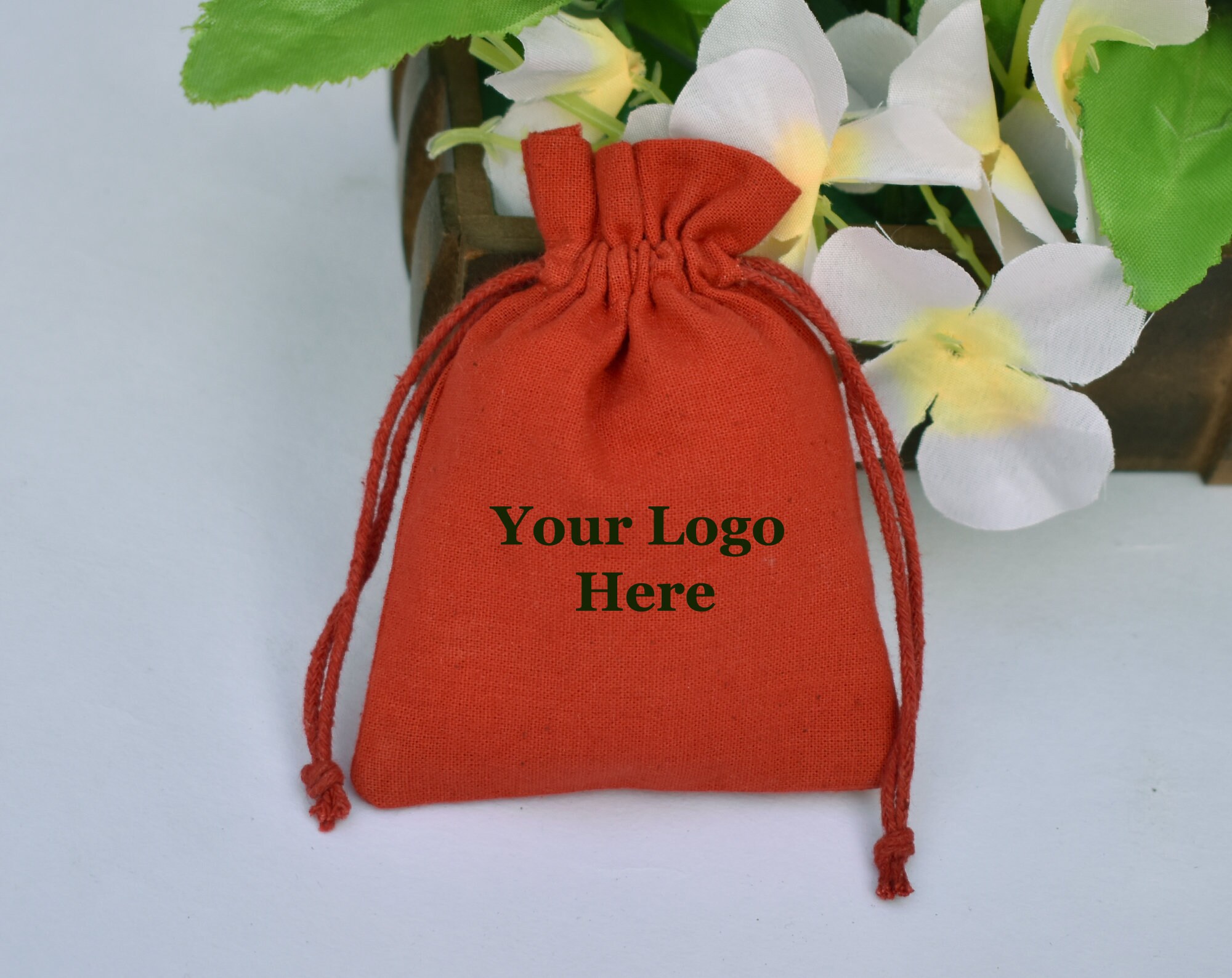 100 Pcs Jewelry Pouch Custom Cotton Bag Personalized Logo Gift | Etsy