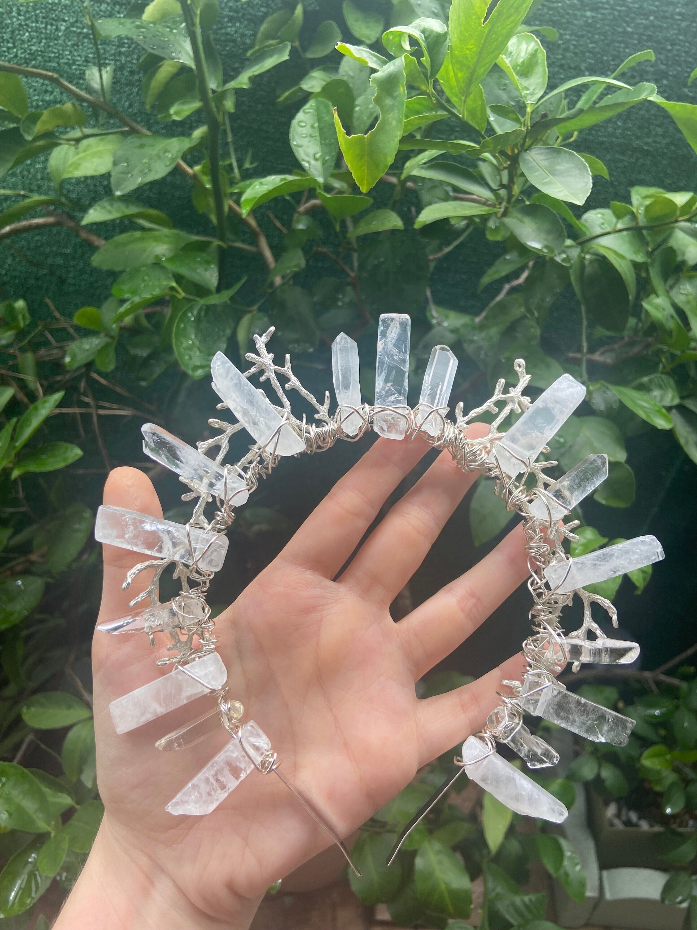 Creeks of Clear Quartz Tiara Crown Gifts for Her Healing - Etsy