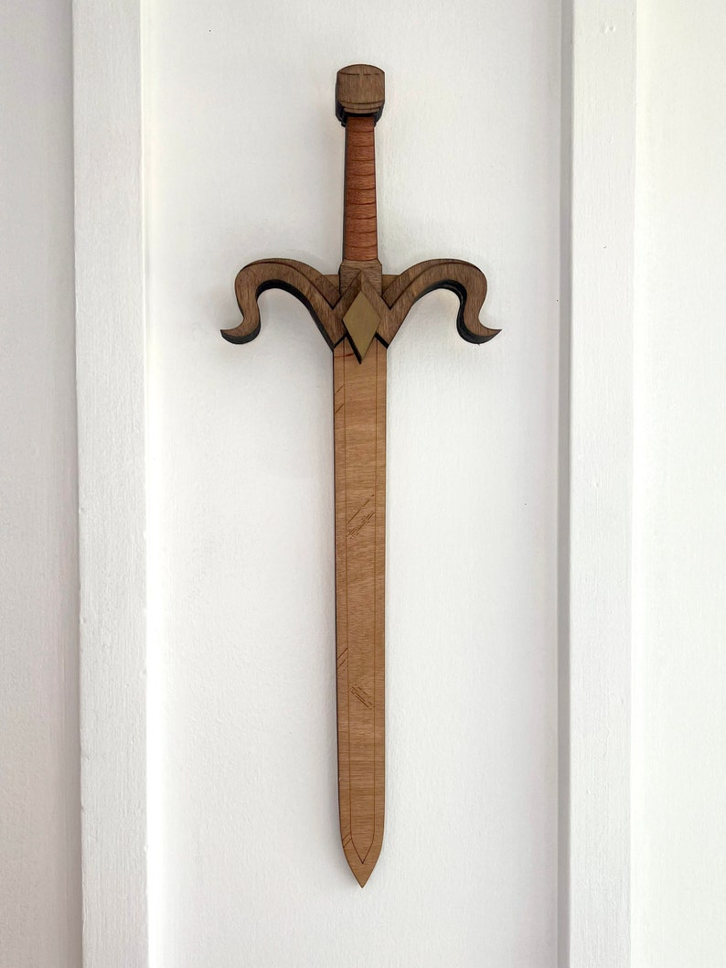 Wooden Sword Wall Decor - Etsy