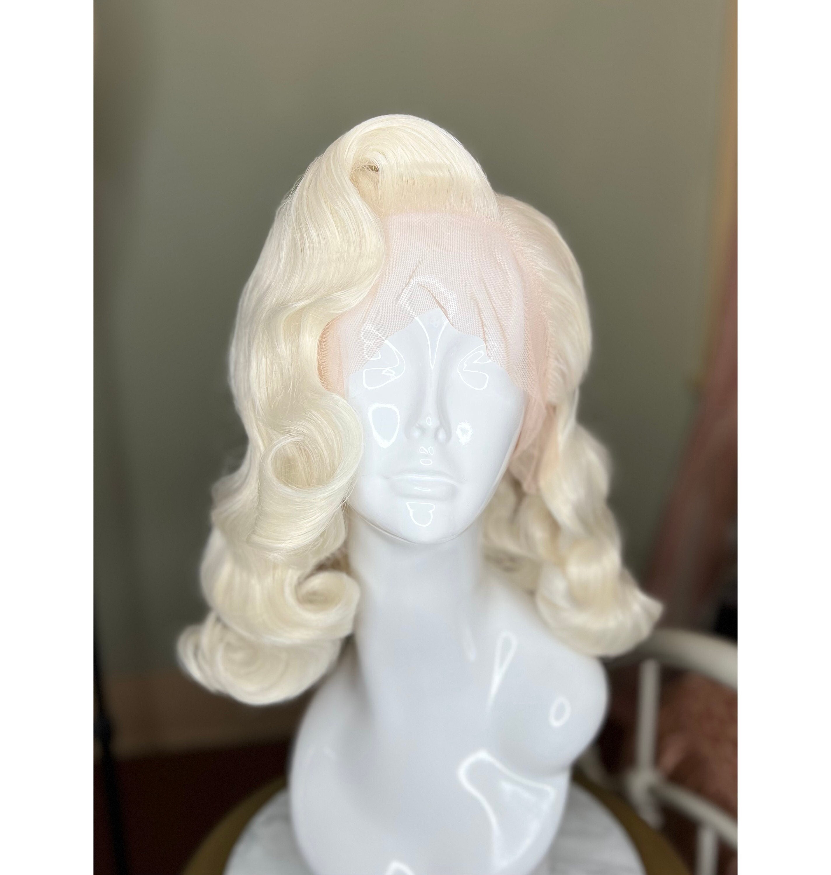 Pinup Burlesque Wig 1950s 1940s Jayne Mansfield Bombshell - Etsy