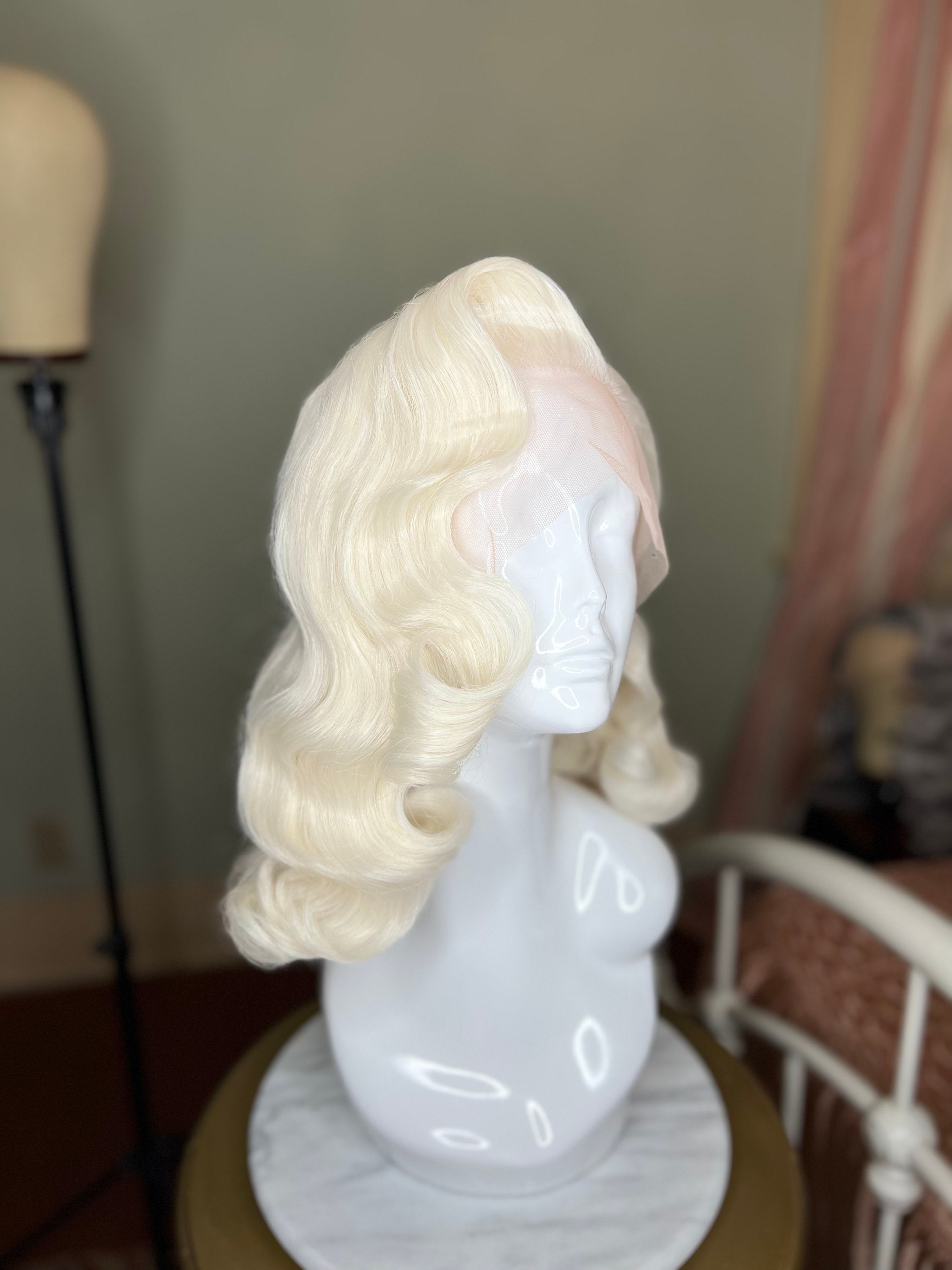 Pinup Burlesque Wig 1950s 1940s Jayne Mansfield Bombshell - Etsy