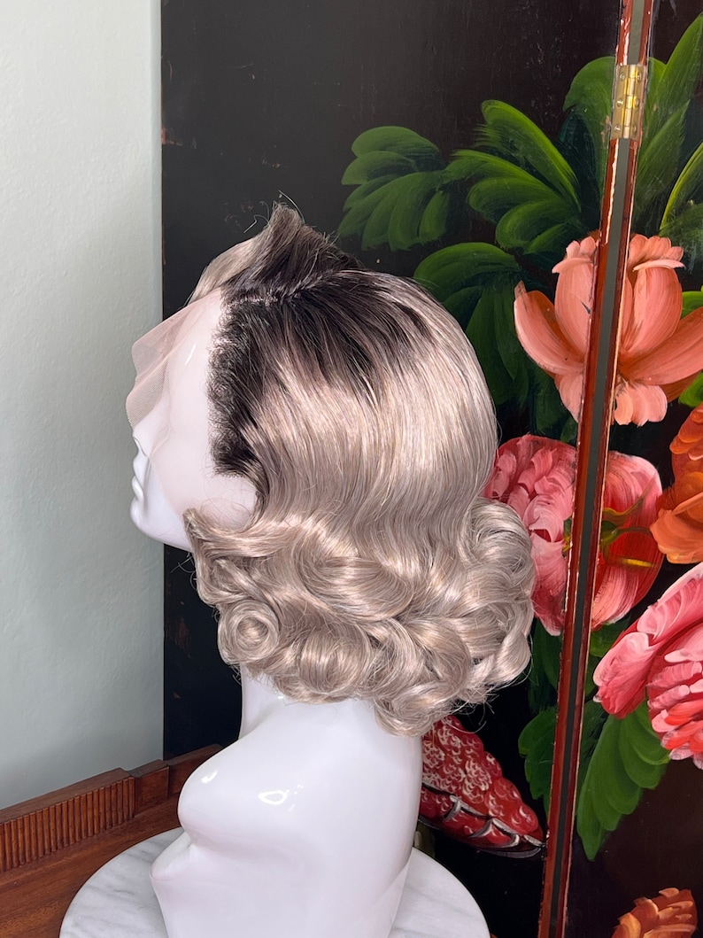 MADE TO ORDER Vintage Wig, Burlesque Inspired, 1950s, Ash Blonde With ...