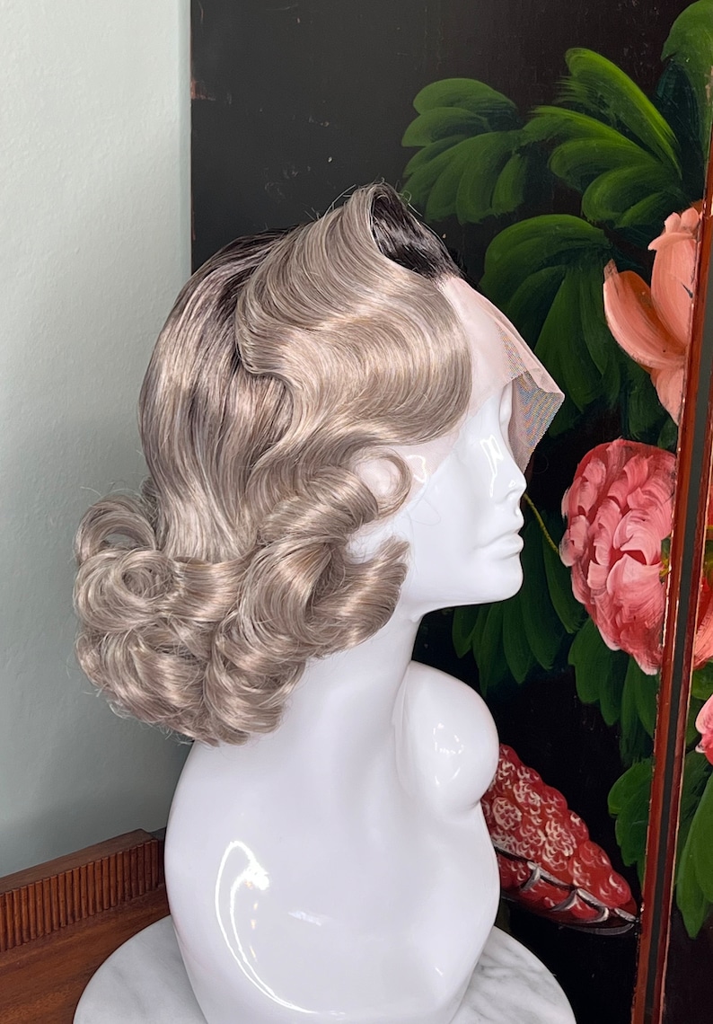 MADE TO ORDER Vintage Wig, Burlesque Inspired, 1950s, Ash Blonde With ...