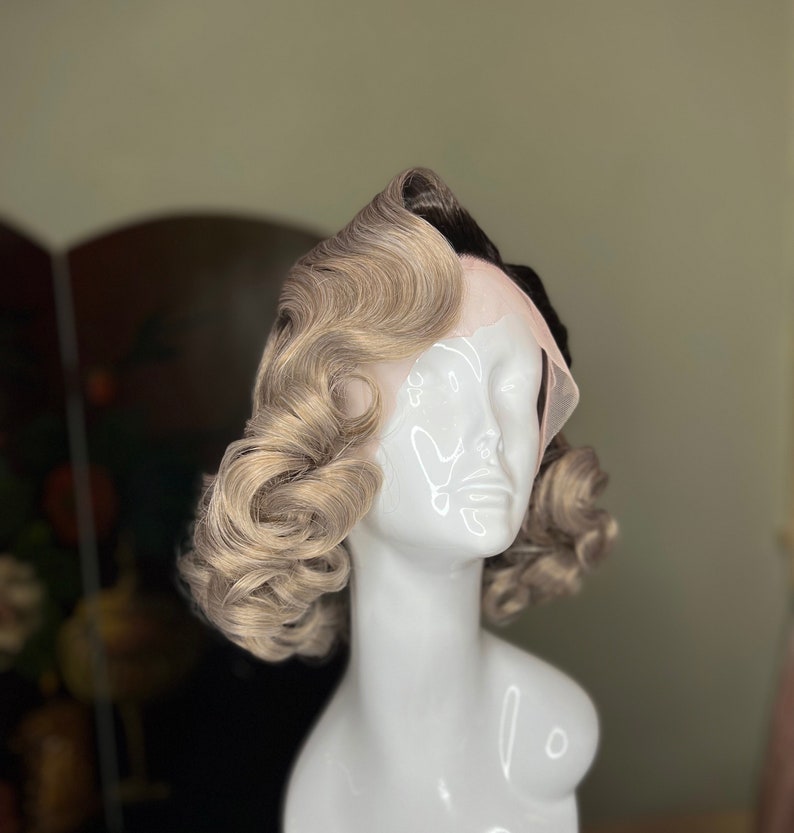 MADE TO ORDER Vintage Wig, Burlesque Inspired, 1950s, Ash Blonde With ...
