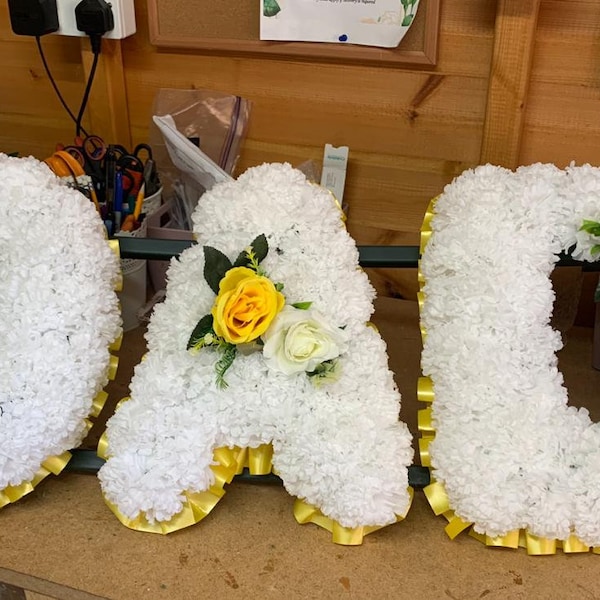 Gold Letters for Funeral - Etsy UK