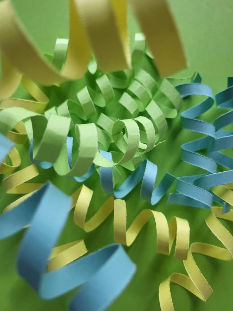 25 Light Blue Confetti Curls Light Blue Confetti Curly Paper - Etsy