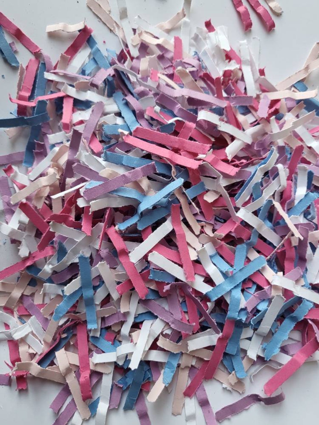 Birthday Cake Scented Confetti, Blue, Pink,purple, White Shred ...