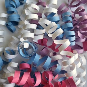 25 Blue Confetti Curls, Blue Confetti, Curly Paper Strips - Etsy