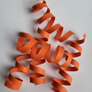 50 Orange Confetti Curls, Orange Confetti, Curly Paper, Paper Strips - Etsy