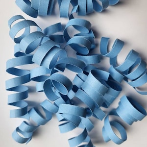 25 Blue Confetti Curls, Blue Confetti, Curly Paper Strips - Etsy