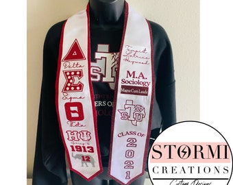 Custom Graduation Stole | Etsy