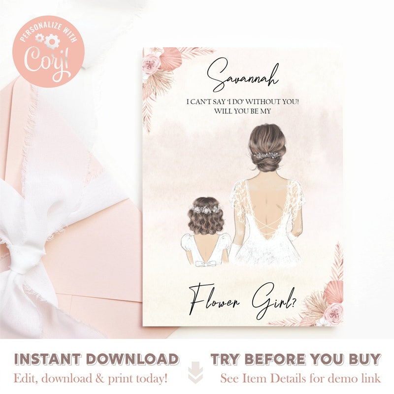 Flower Girl Invite - Etsy
