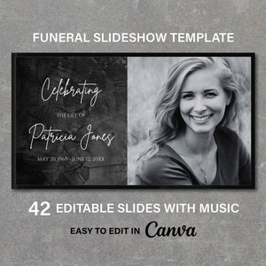 Memorial Service Slideshow Funeral Slideshow Template Black Funeral ...