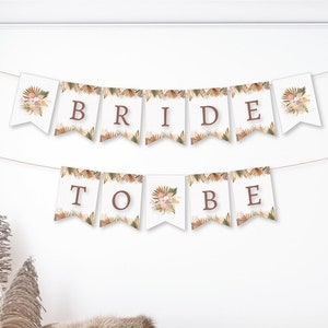Boho Banner Template | Bridal Shower Welcome Banner | DIY Bachelorette ...