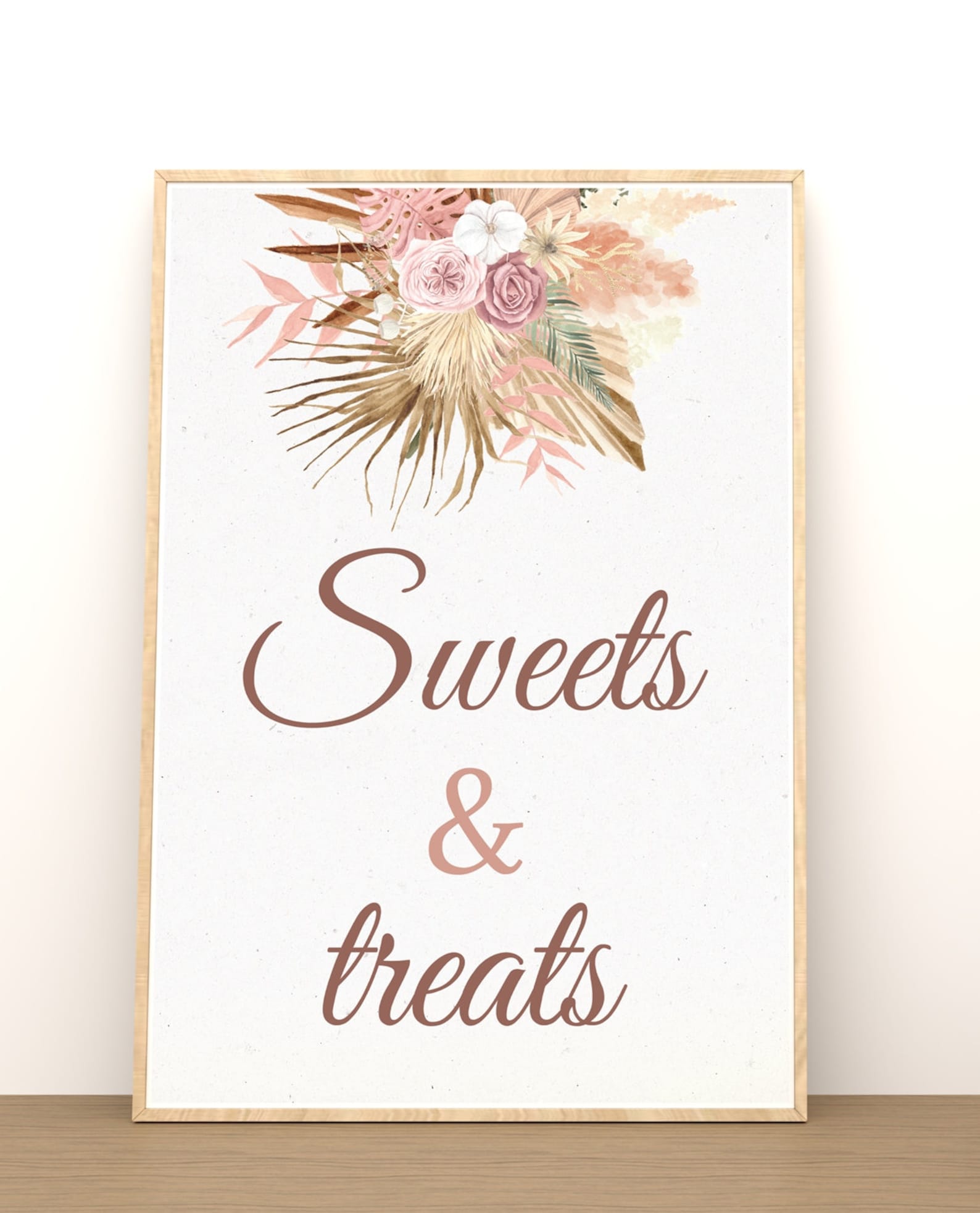 Sweet Table Sign Boho Bridal Shower Candy Bar Please Take a - Etsy