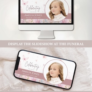 Kid Funeral Slideshow Child Memorial Service Slideshow Pink Funeral ...