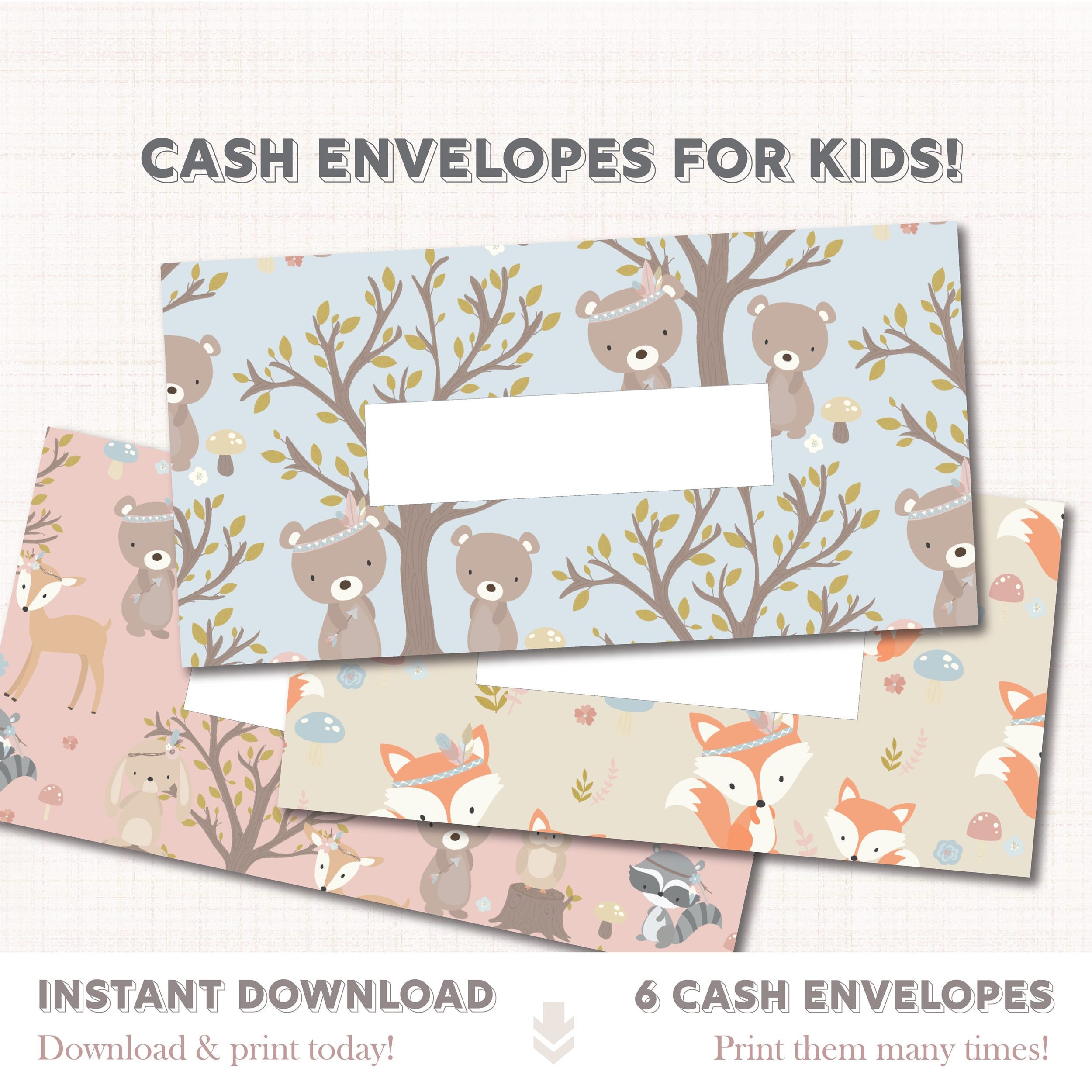 Kids Budget Envelopes Printable Budget Planning for Kids - Etsy