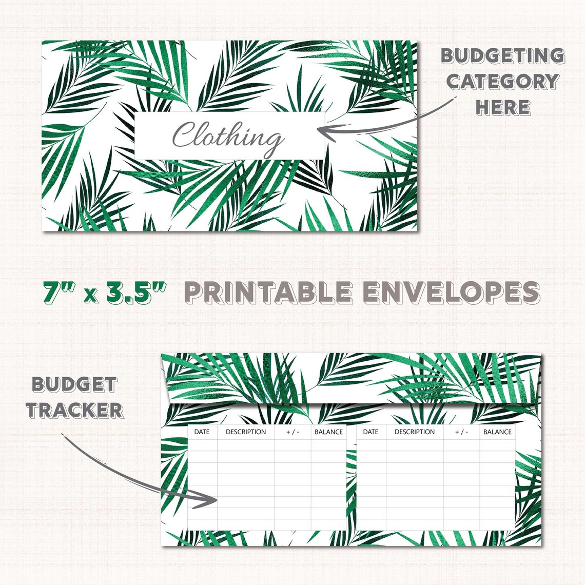 Cash Envelope PDF | Money Envelope System | Envelope Download | Budget ...