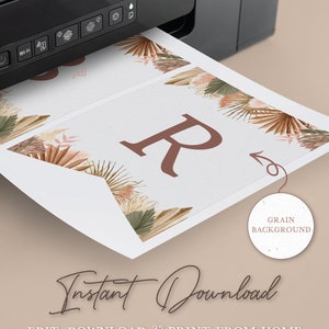 Boho Banner Template | Bridal Shower Welcome Banner | DIY Bachelorette ...