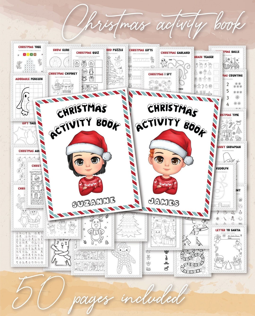 Christmas Games for Kids Christmas Activity Book Printable Christmas ...