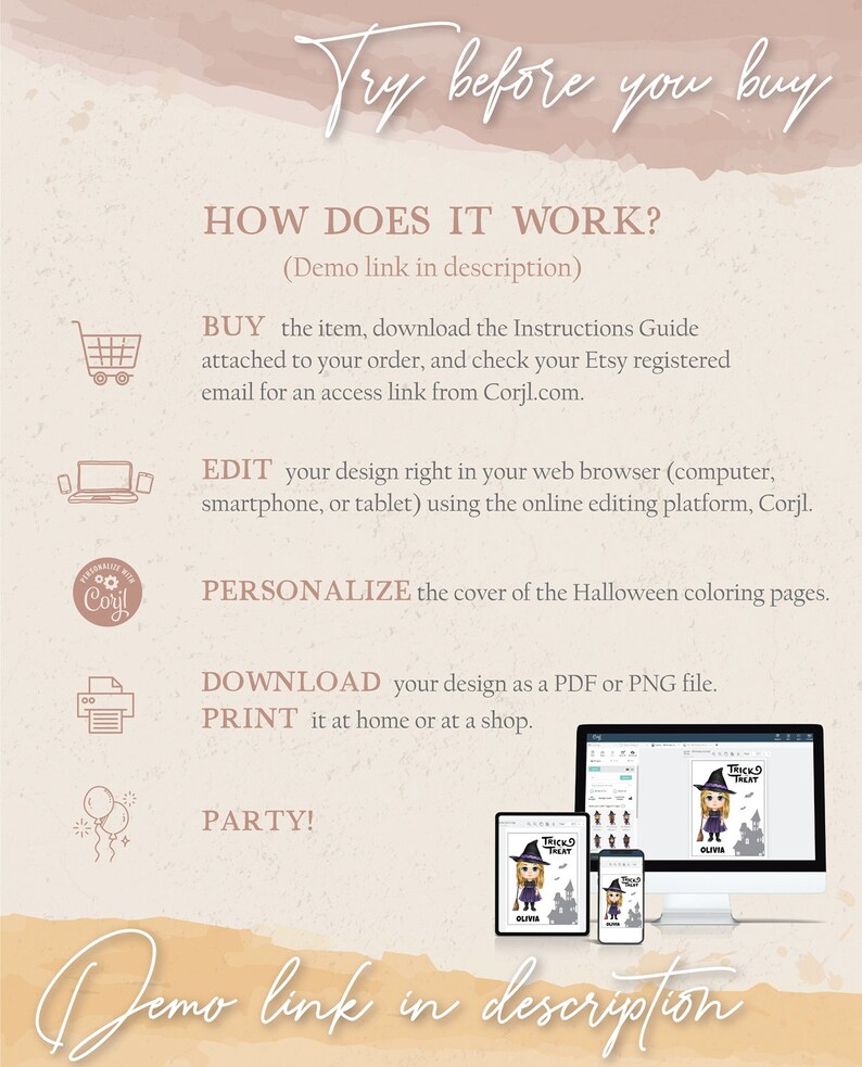 Halloween Coloring Pages Custom Halloween Activities for - Etsy