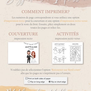 FRANÇAIS - Livre D'activités De Mariage Pour Les Enfants | Cahier De ...