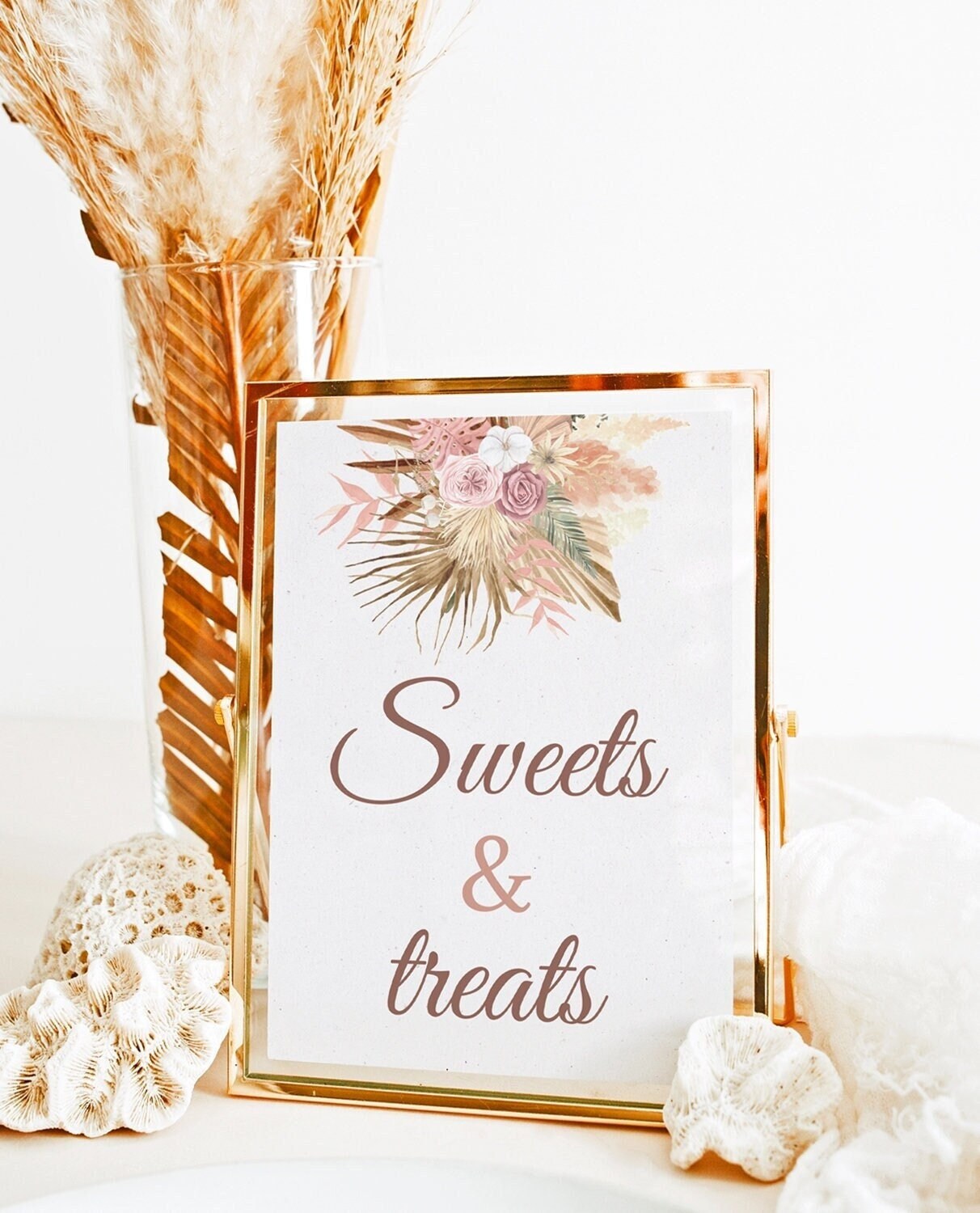 Sweet Table Sign Boho Bridal Shower Candy Bar Please Take a - Etsy