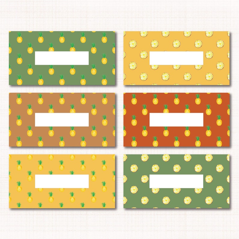 Pineapple Cash Envelopes Printable | Cash Envelope System | Mom Cash ...