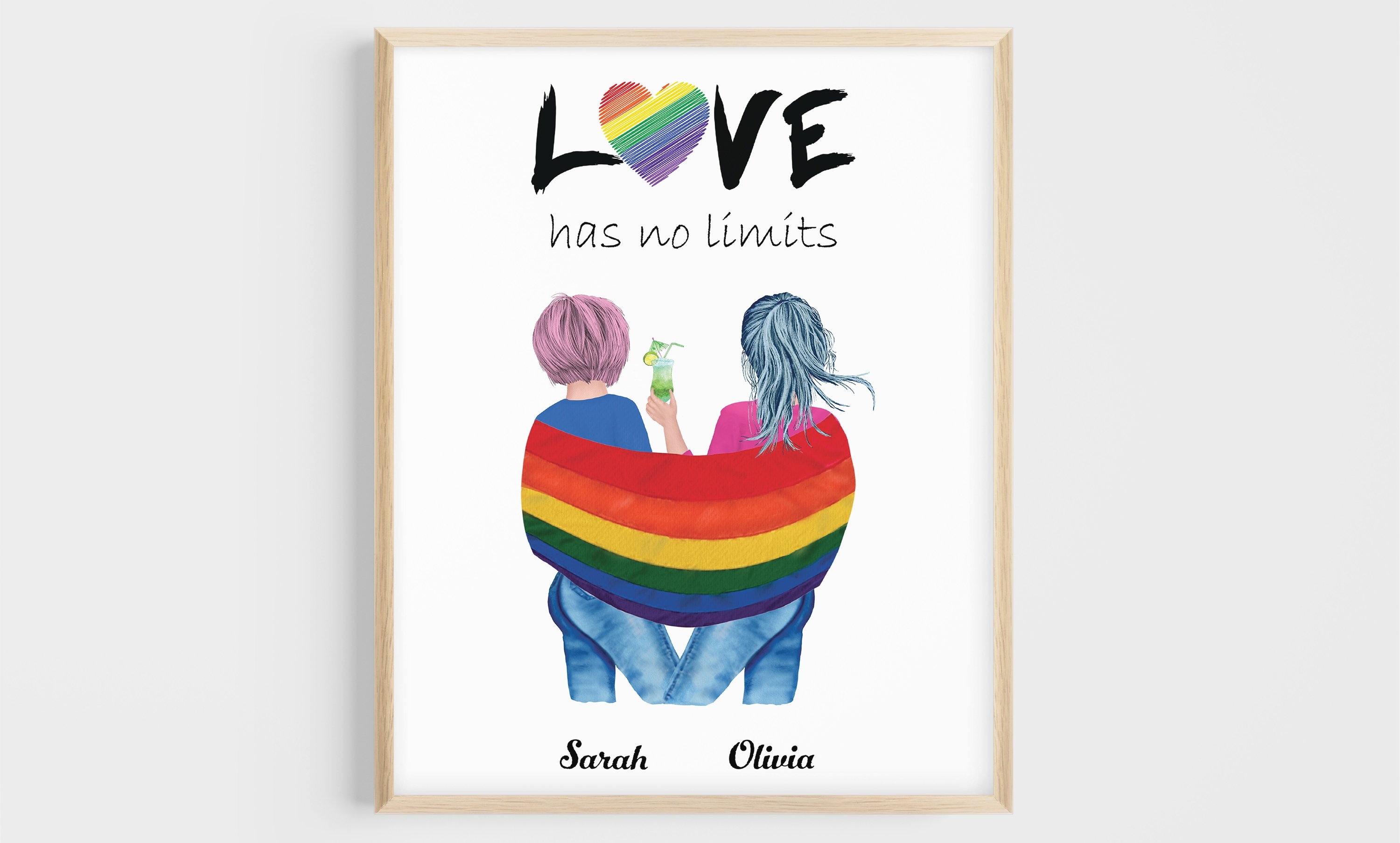 Lesbian Gift LGBTQ Girlfriend Gift Lesbian Wedding Gift | Etsy