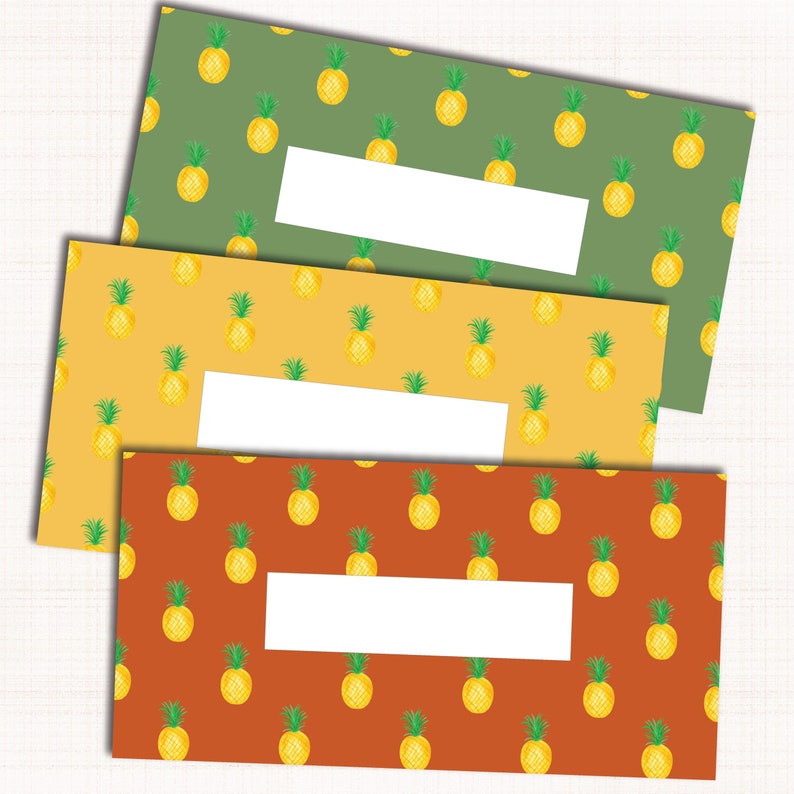 Pineapple Cash Envelopes Printable | Cash Envelope System | Mom Cash ...