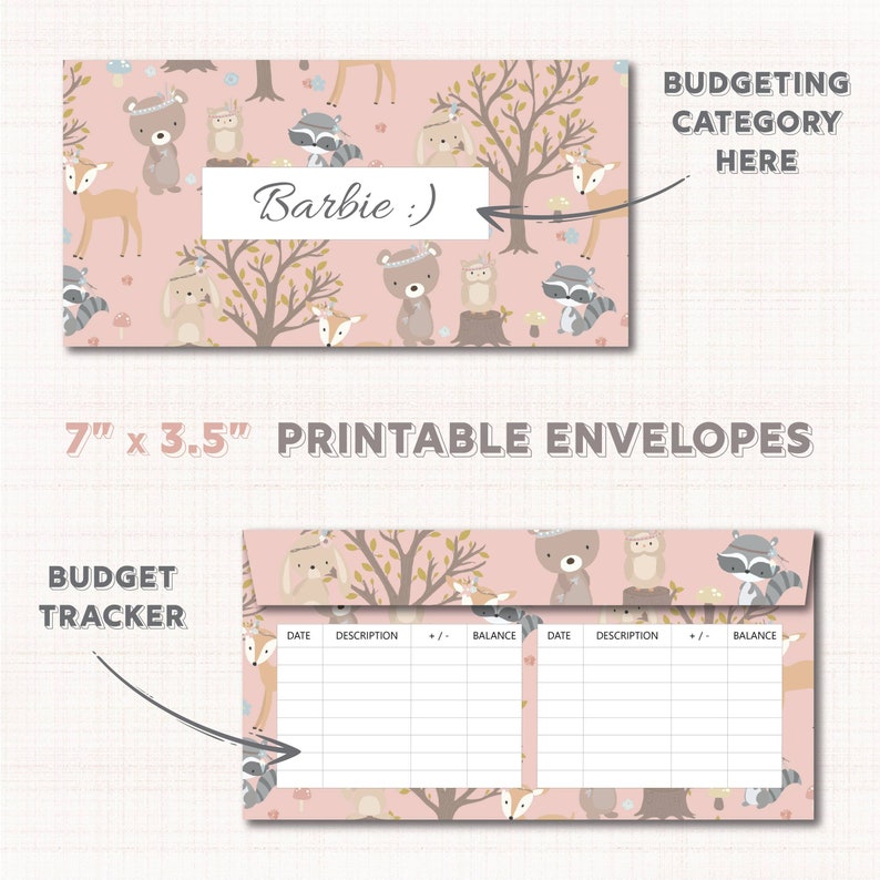 Kids Budget Envelopes Printable Budget Planning for Kids - Etsy Polska