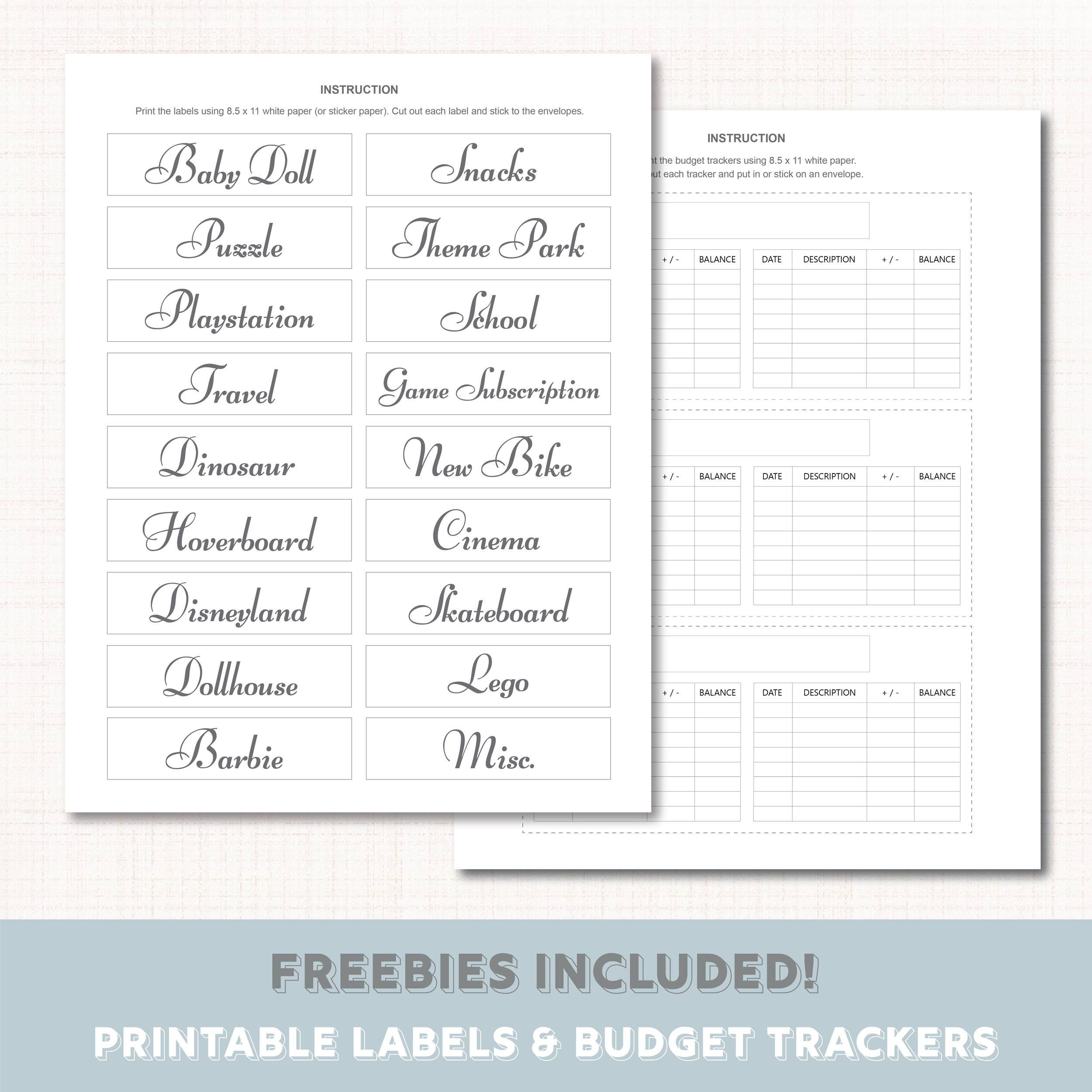 Kids Budget Envelopes Printable Budget Planning for Kids - Etsy