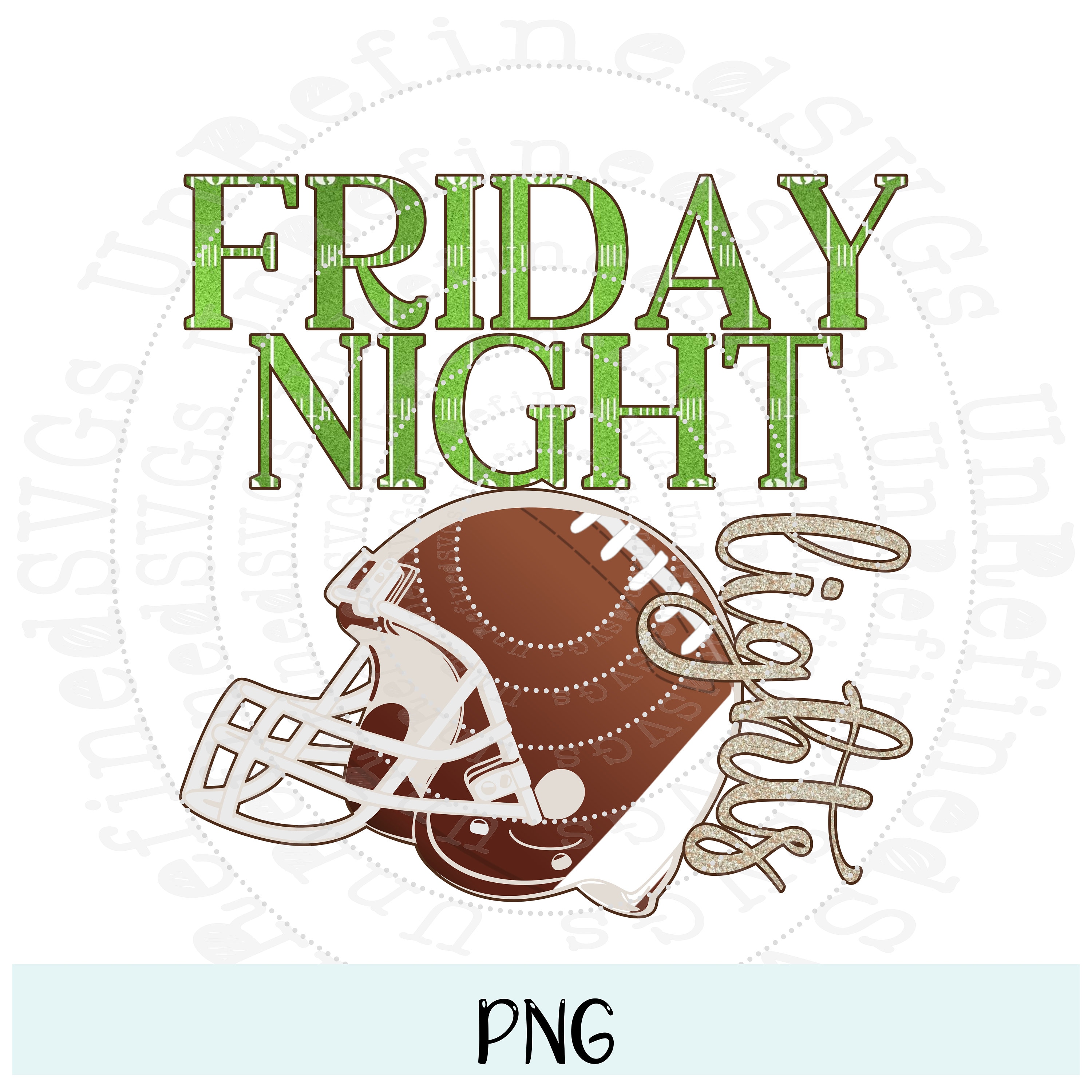 Friday Night Football PNG, High School Football, Print File, School ...