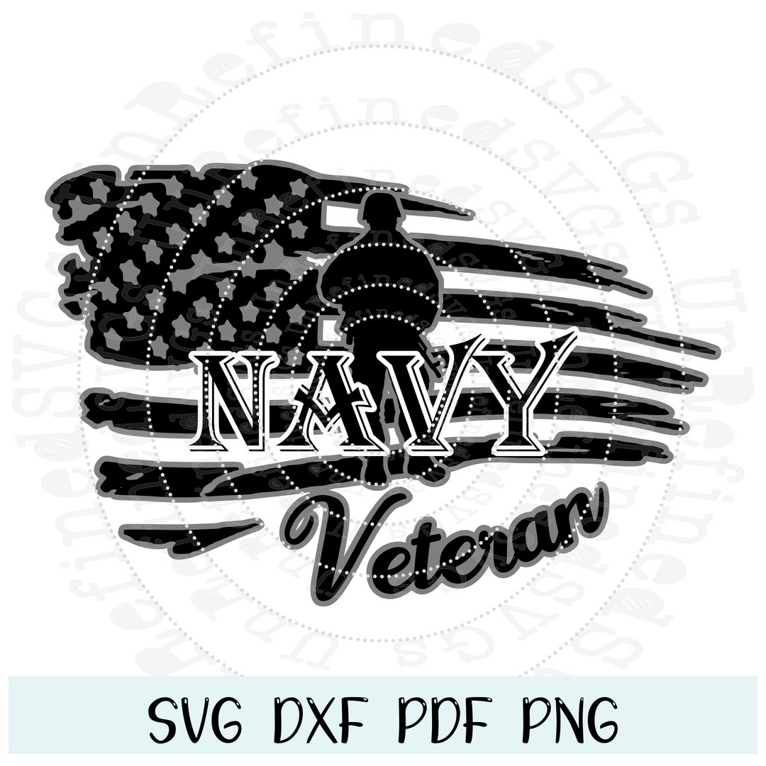 Navy Veteran SVG, US Flag, Retired Military, Veterans Day, Military Cut ...