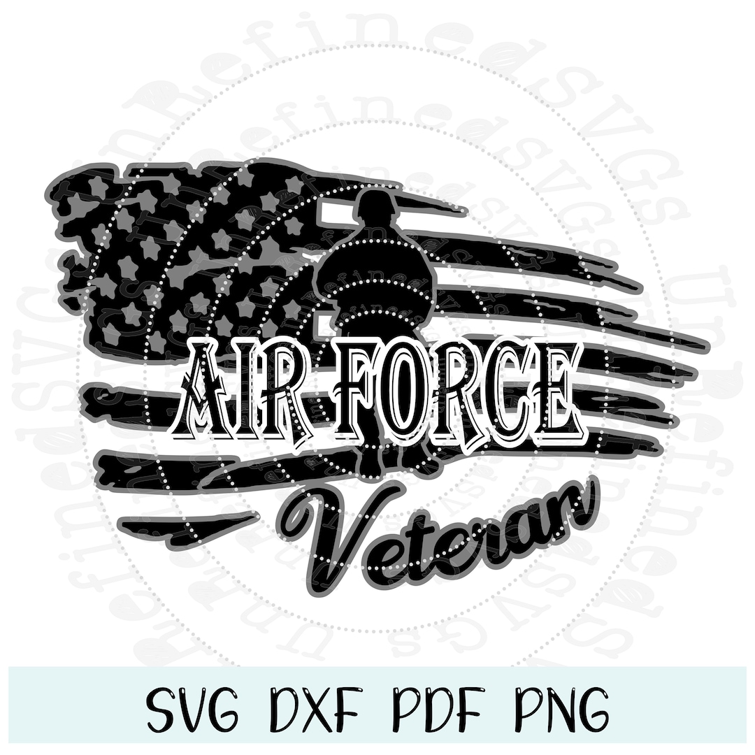 Air Force Veteran SVG, US Flag, Retired Military, Veterans Day ...