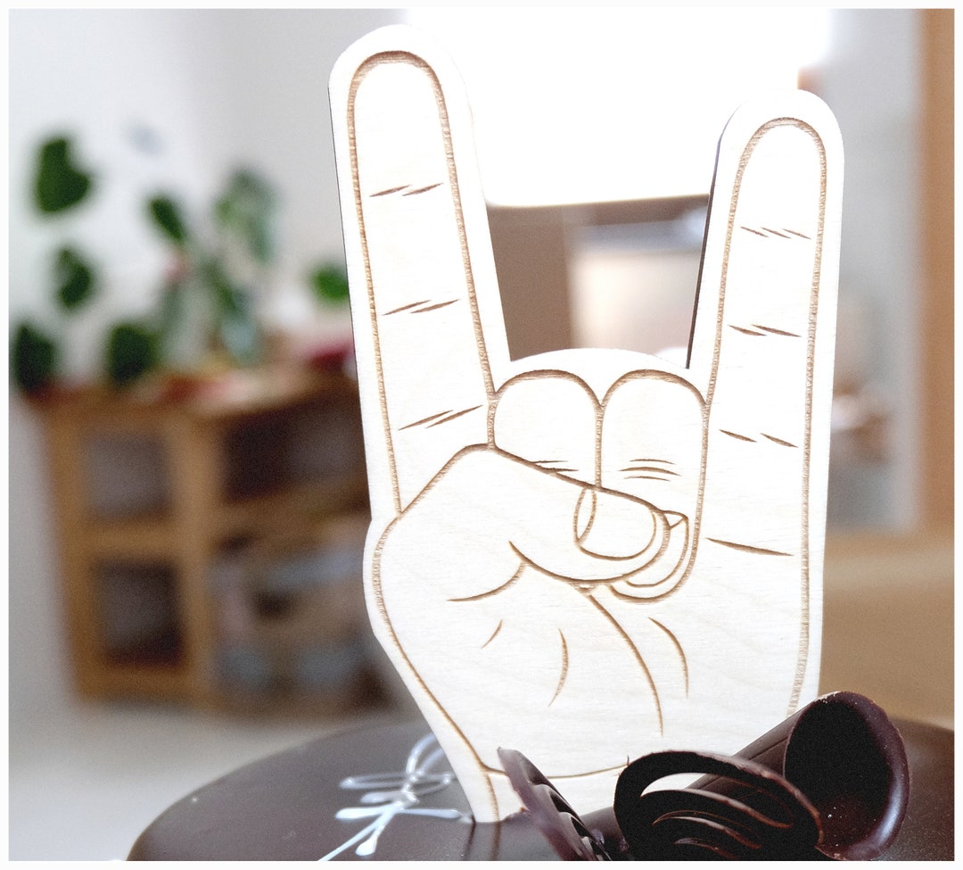 Cake Topper Rock Hand RCK Hand Rocknroll Hand for ROCK FUN - Etsy
