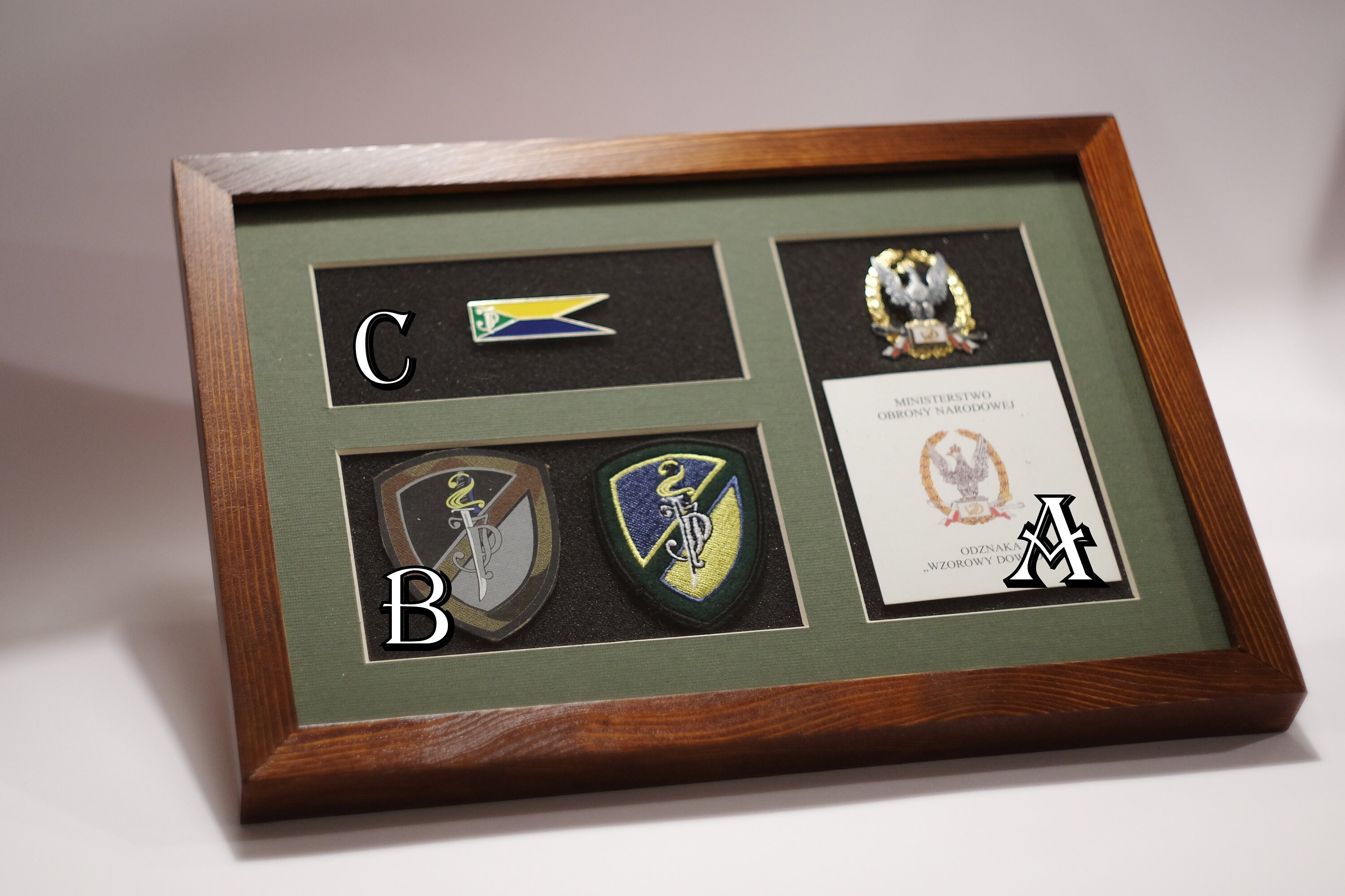 Military Wooden Frame 32x24 A4 to Medals Orders & Other , Military ...