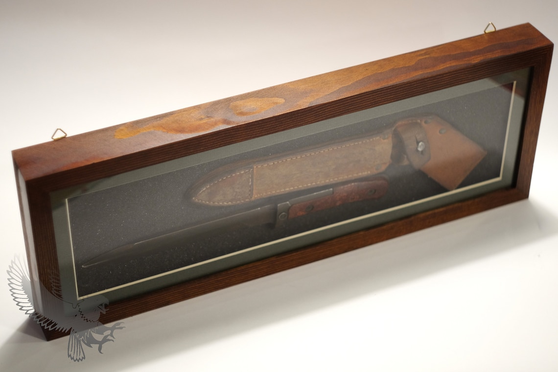Military Wooden Frame to Bayonets, Knives and Swords, Military Shadow ...