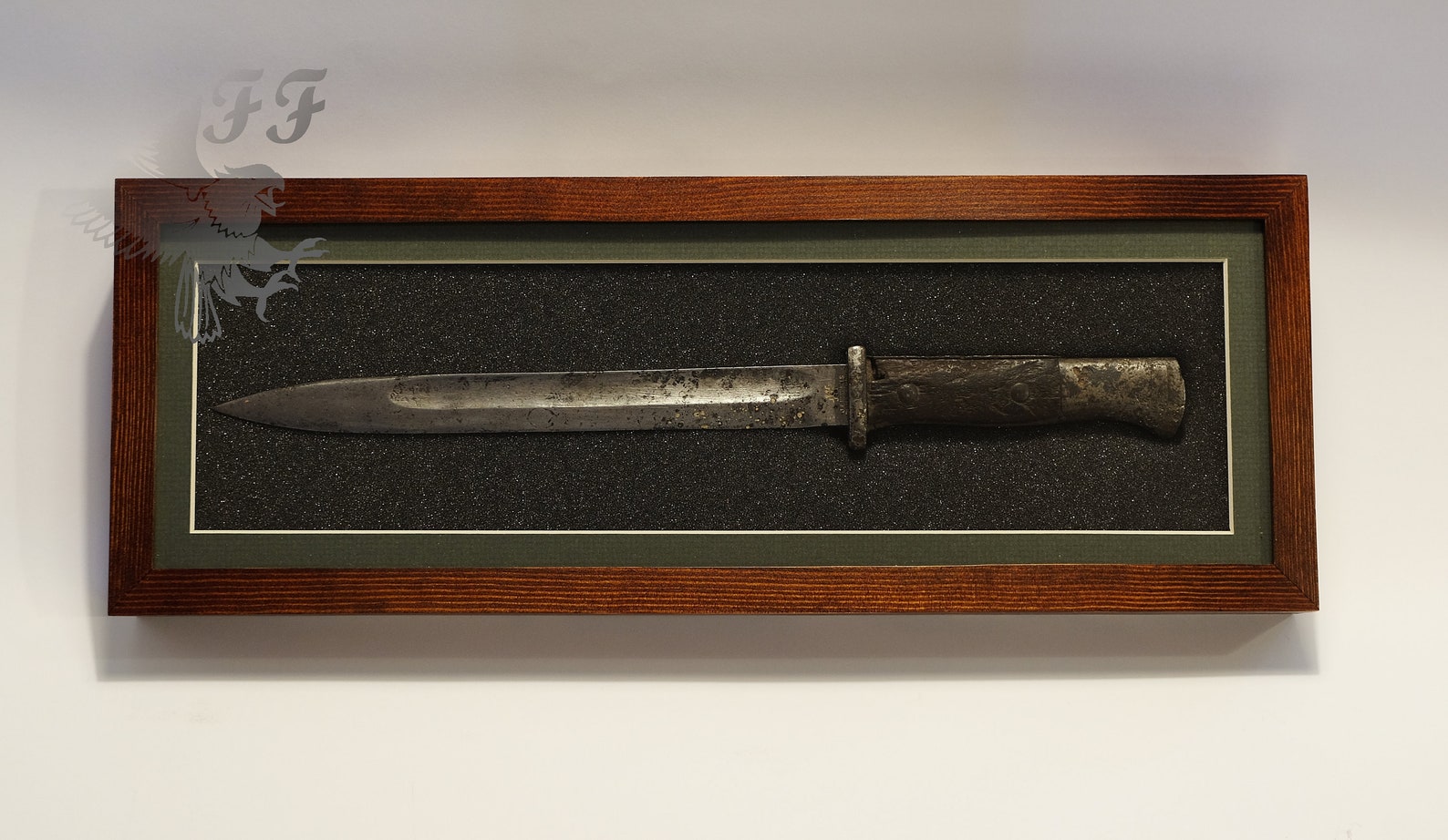Military Wooden Frame to Bayonets, Knives and Swords, Military Shadow ...