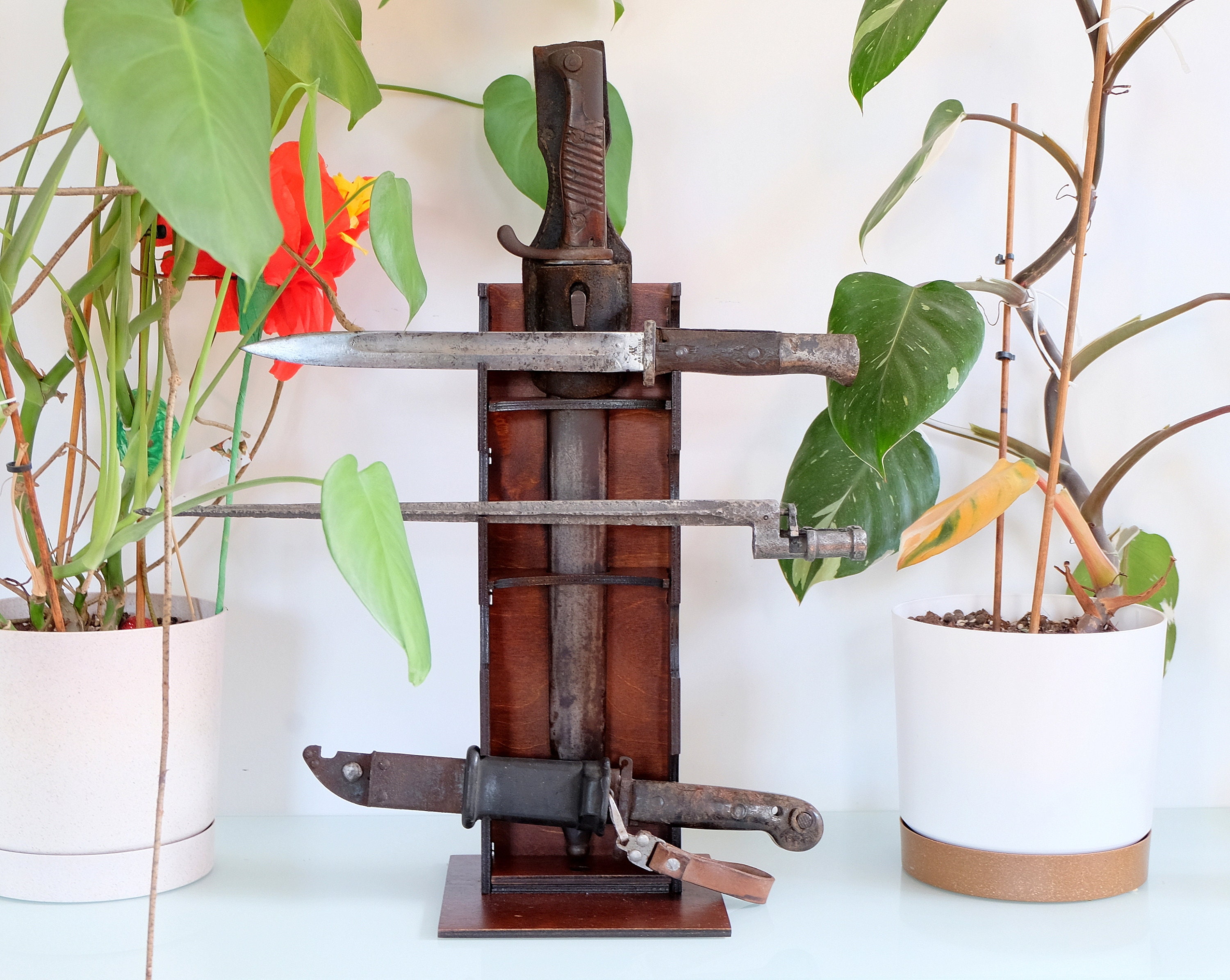 Bayonet Display Wooden Stand Exclusive Collection - Etsy