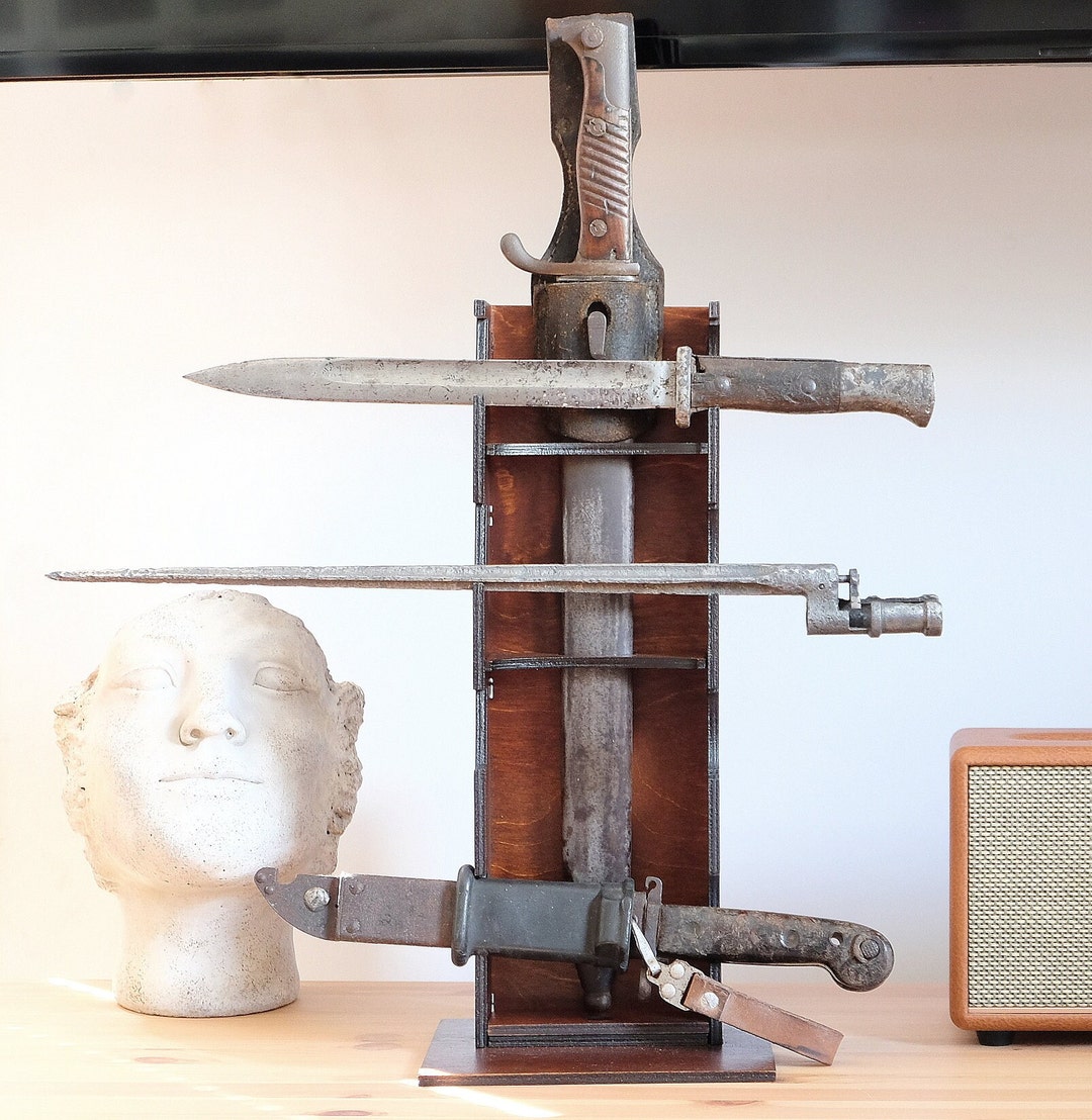 Bayonet Display Wooden Stand - Exclusive Collection - Etsy