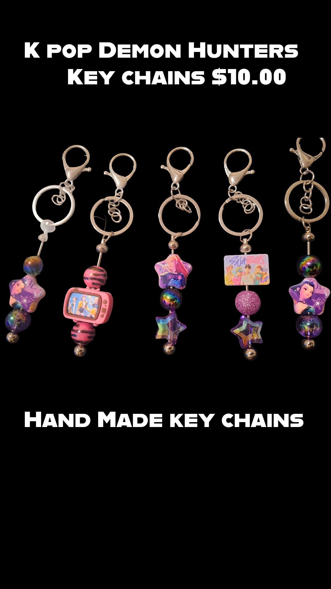 K-pop Demon Hunter Key Chains - Etsy