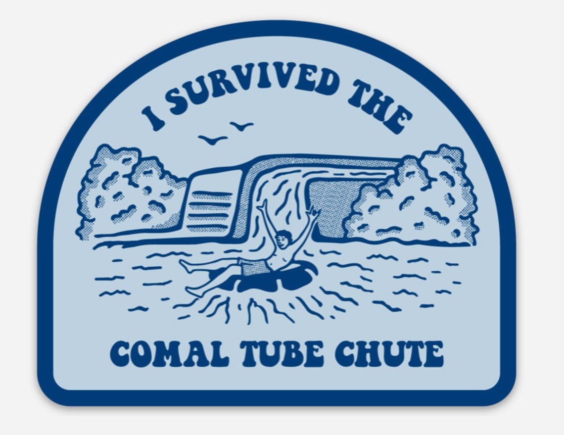 I SURVIVED the COMAL Tube Chute Sticker // New Braunfels Texas - Etsy