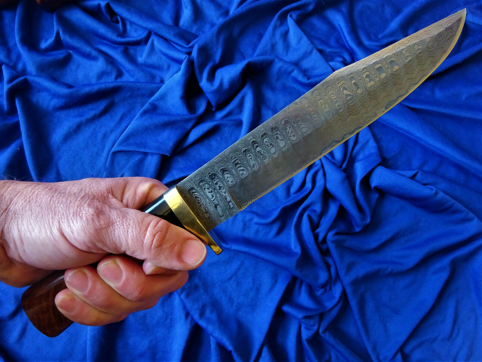 Caccia coltelli coltello Bowie Coltello lama in Damasco fatto | Etsy