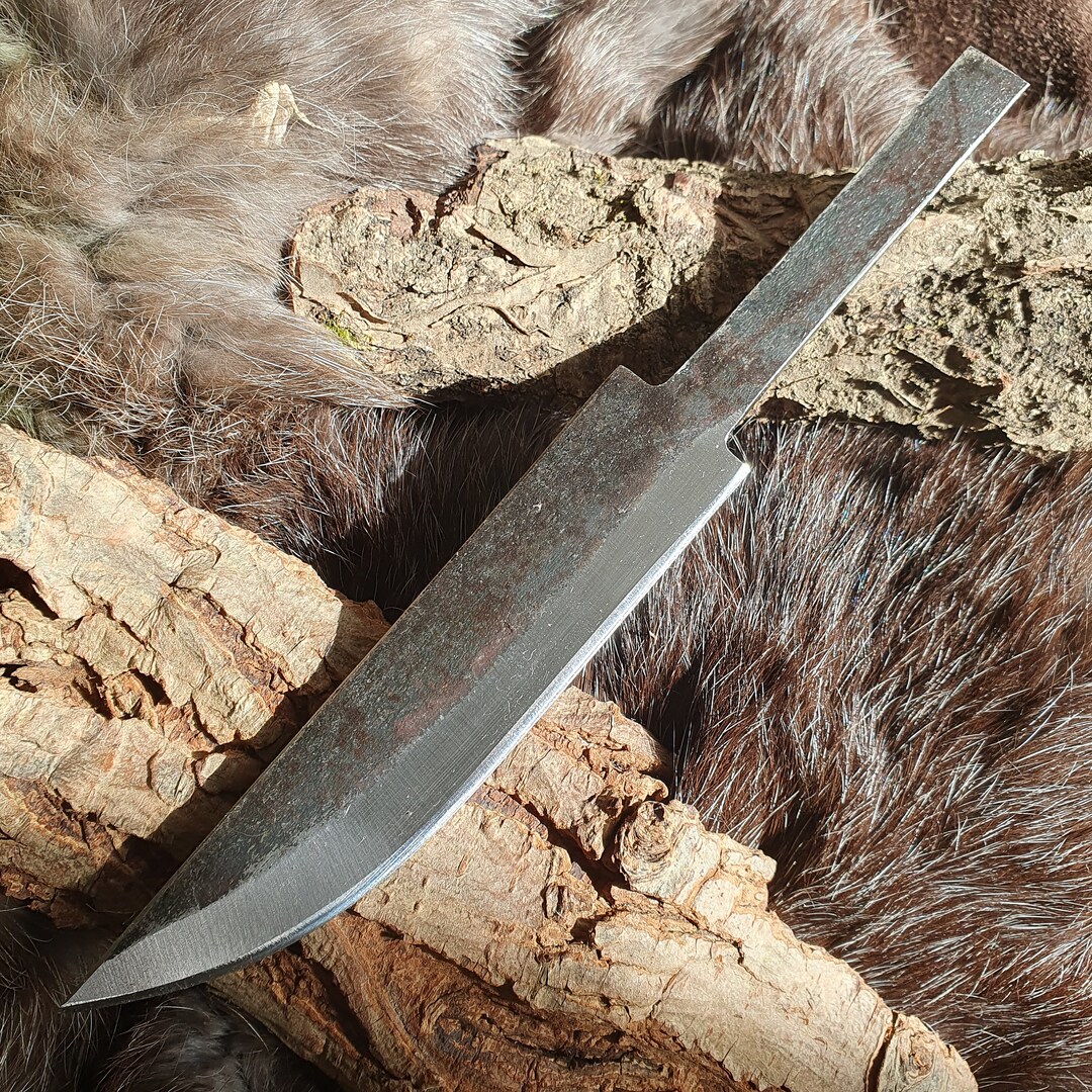 Blade Knife Making Blade Blank Carbon Steel Sharpened Medieval Sax Sax ...