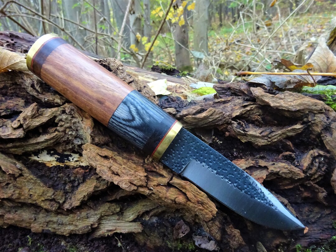 Wikinger Messer mit scharfer Klinge und mehrfarbigem Griff -23cm- mit ...