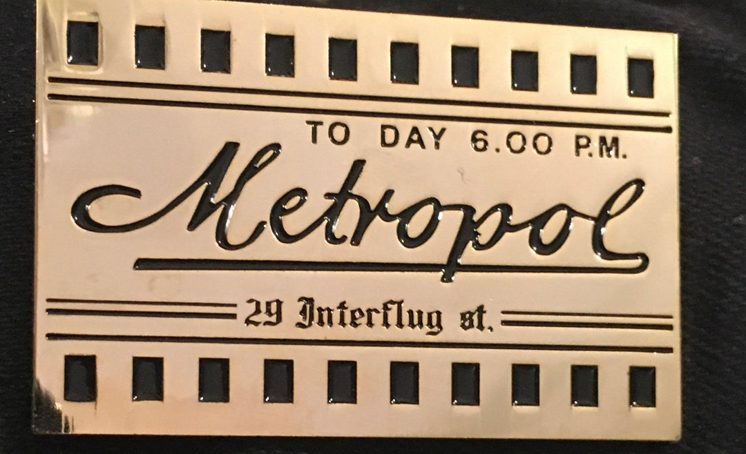 DEMONS METROPOL TICKET Pin 80s Cult Horror Movie Memorabilia Dario ...