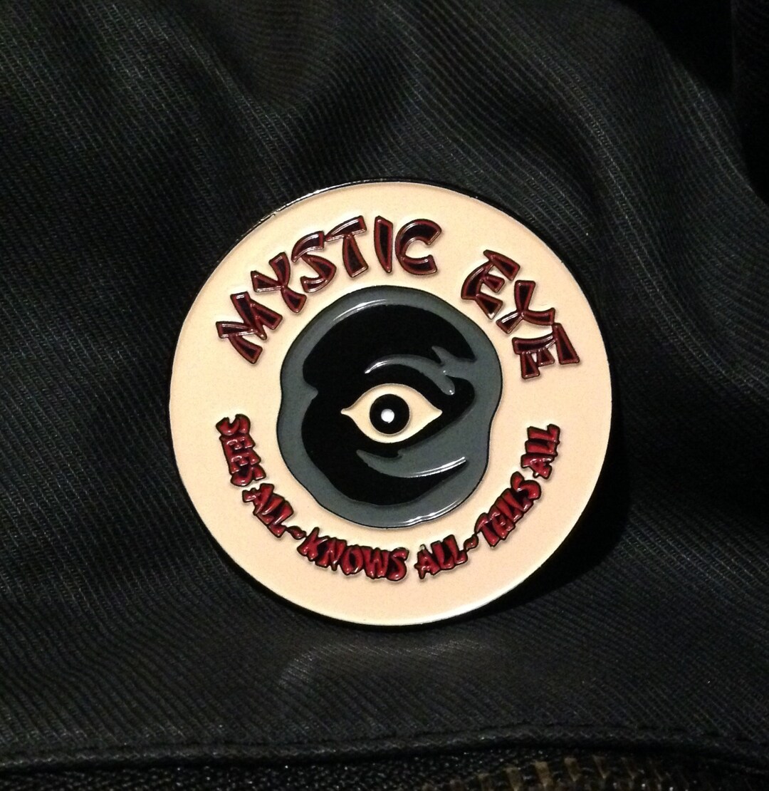 MYSTIC EYE Enamel Pin Ouija Board Occult Satanic Panic Witchcraft Coven ...